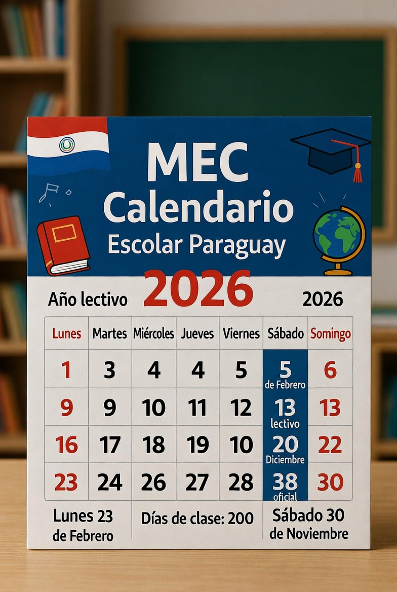 MEC: ¿Cuándo comienzan las clases 2026 en Paraguay? - Pelota Yara